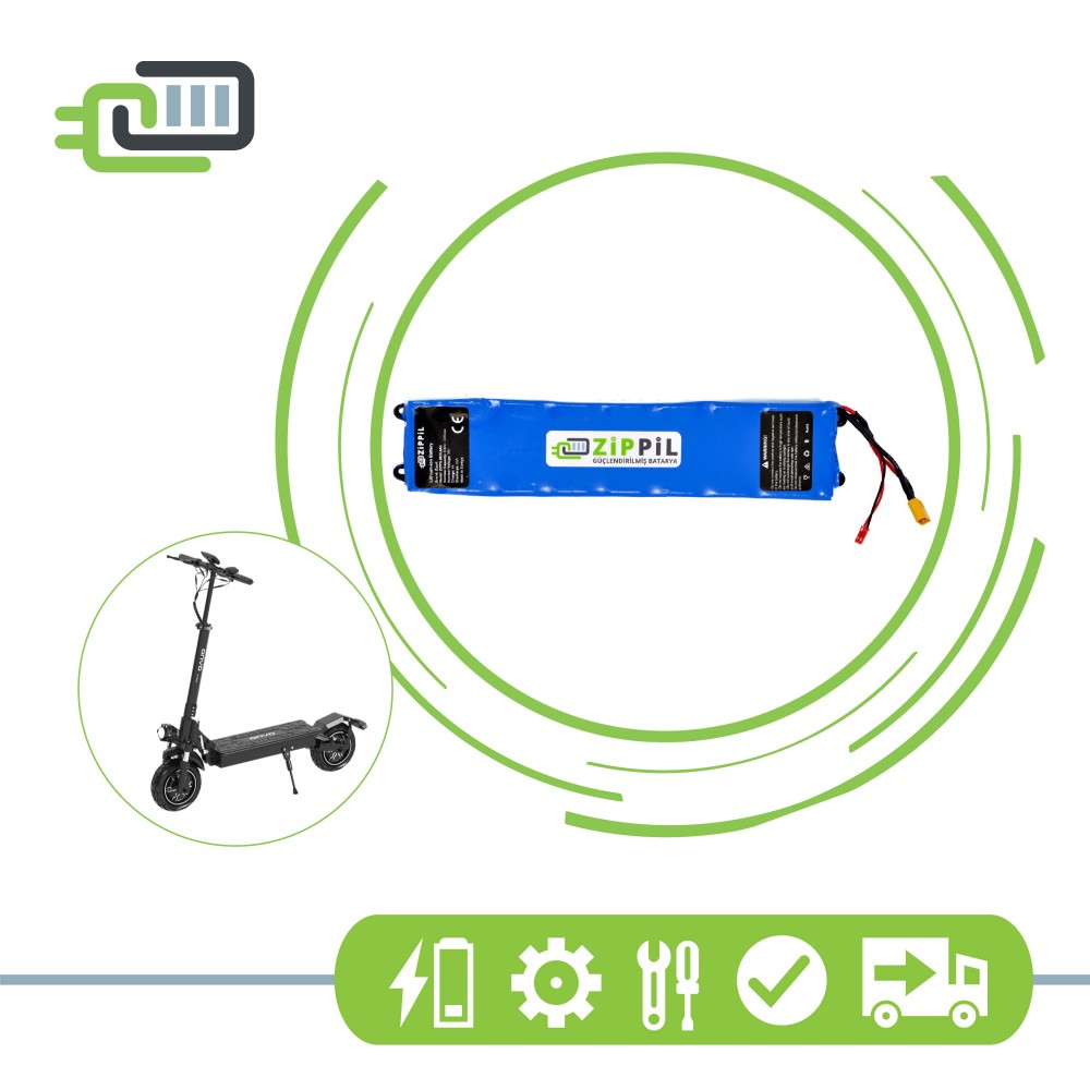 Onvo OV-013 X Plus Scooter Güçlendirilmiş Batarya